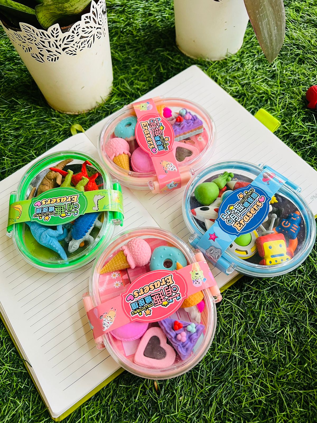 Theme eraser set in hard box – Chipandmonks